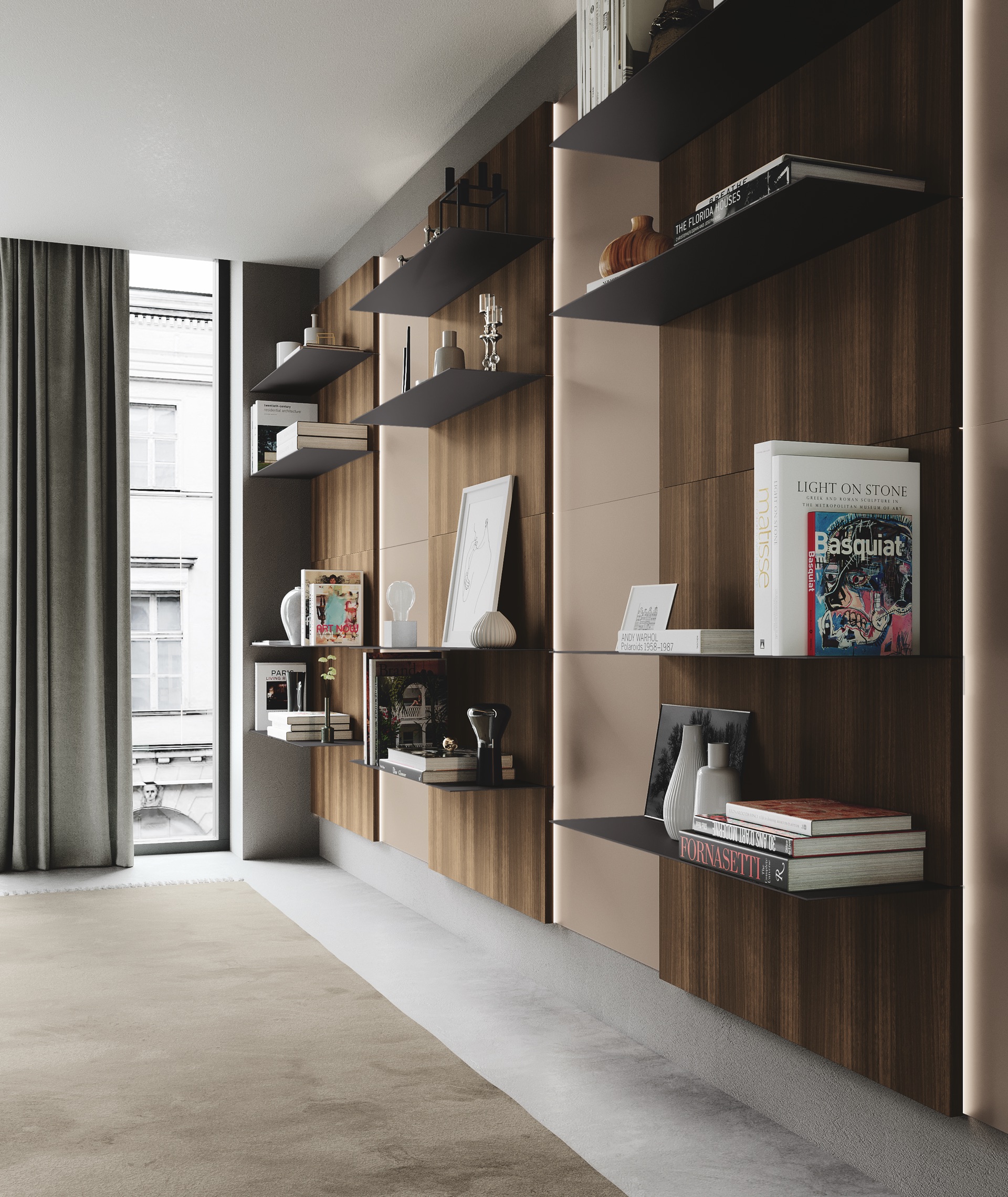 Idee per arredare le mensole del soggiorno | Febal Casa