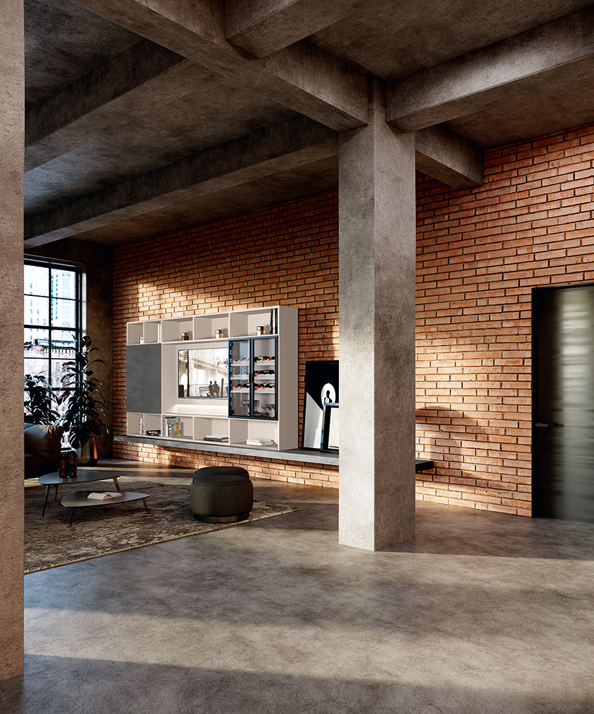 Come abbellire un pilastro in soggiorno | Febal Casa