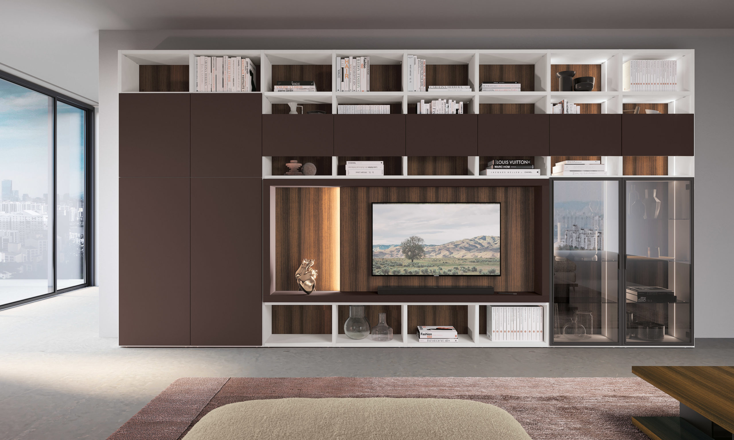 Librerie a parete, angolari, bifacciali, sospese | Febal Casa